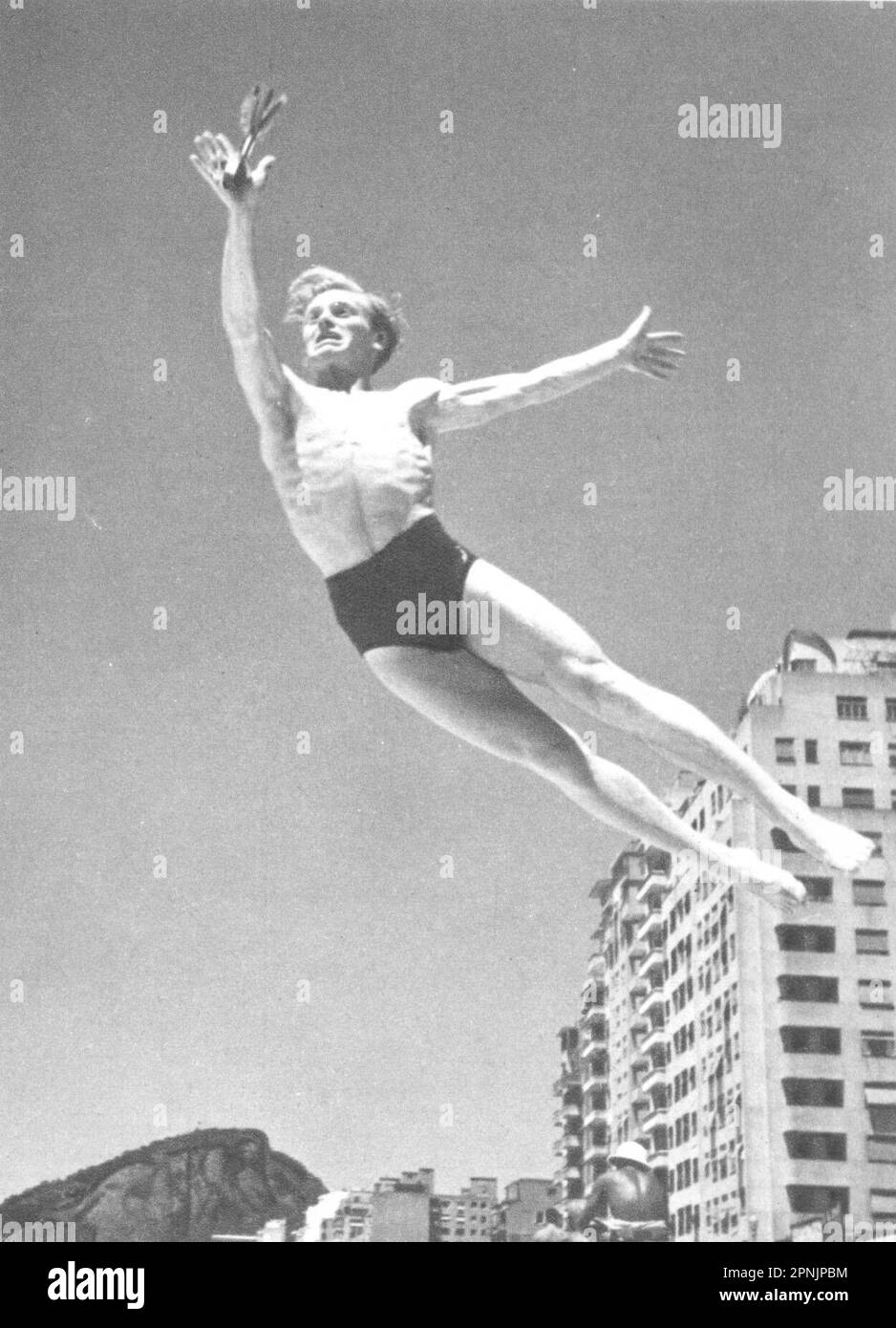 BRAZIL. Rio de Janeiro. «Peteca» 1951 old vintage print picture Stock ...