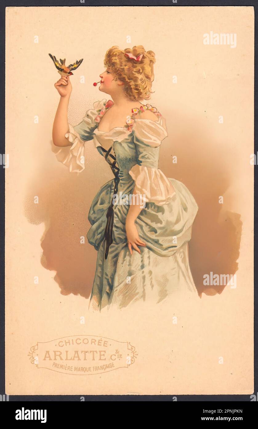 Chicoree Arlatte, Beauties - Vintage French Tradecard, Belle Epoque Era ...