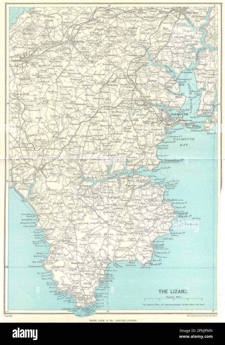 CORNWALL. The Lizard Falmouth Truro Camborne Redruth. WARD LOCK 1952 ...