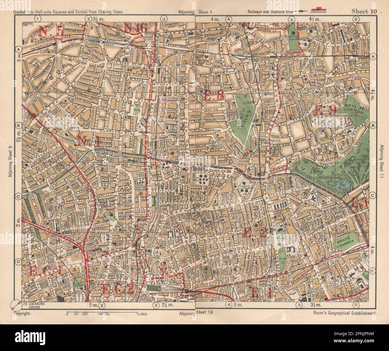 NE LONDON. Hackney Bethnal Green Shoreditch Hoxton Canonbury. BACON ...