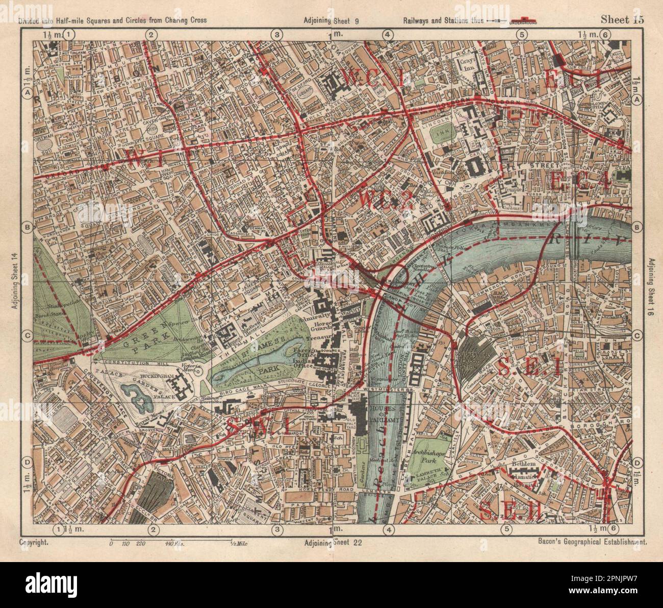Map london soho hi-res stock photography and images - Alamy
