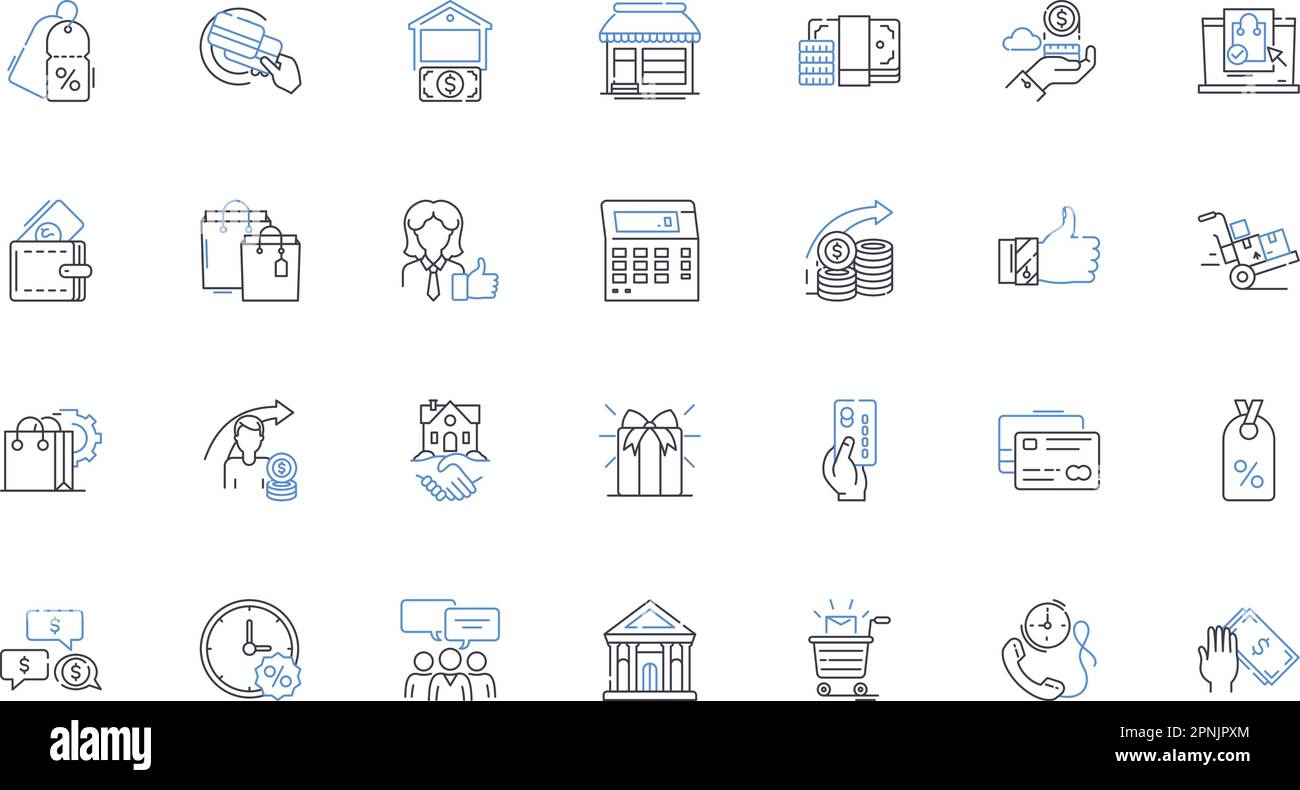 Customer Retention line icons collection. Loyalty, Engagement ...