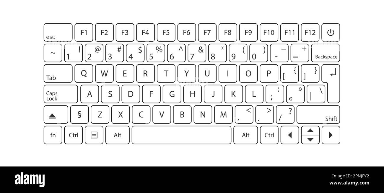 Modern flat web template with keyboard template on gray background ...