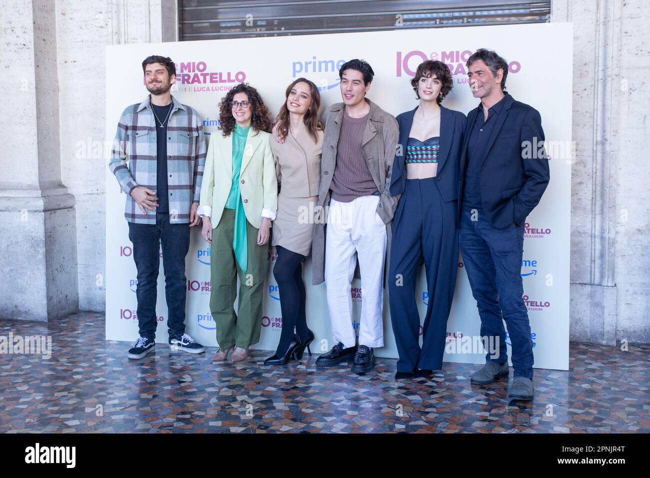 Rome, Italy. 19th Apr, 2023. Cast attends the photocall of the film 'Io ...