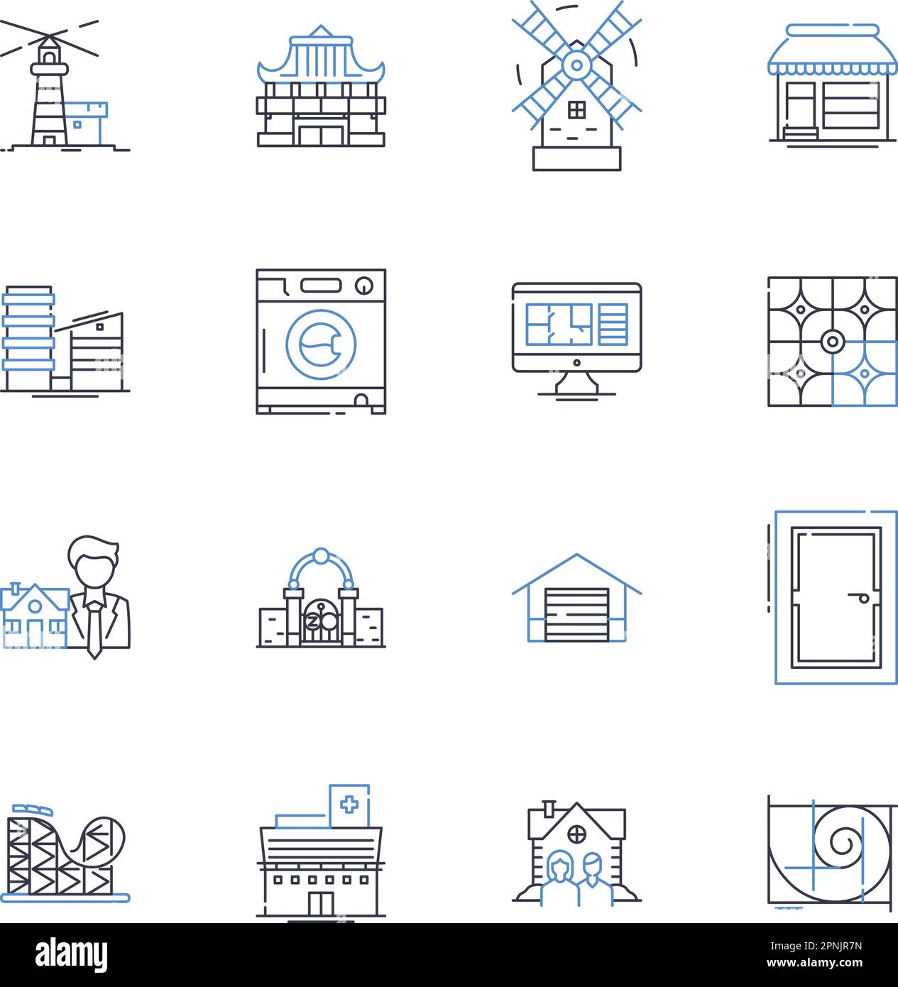 Guesthouse stays line icons collection. Hospitality, Relaxation, Comfort, Satisfaction ...