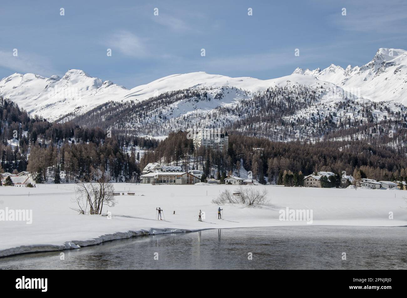 Sils Maria lies at the foot of Piz Corvatsch, between Lake Silvaplana ...
