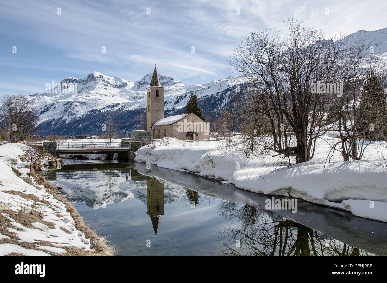 Sils Maria lies at the foot of Piz Corvatsch, between Lake Silvaplana ...