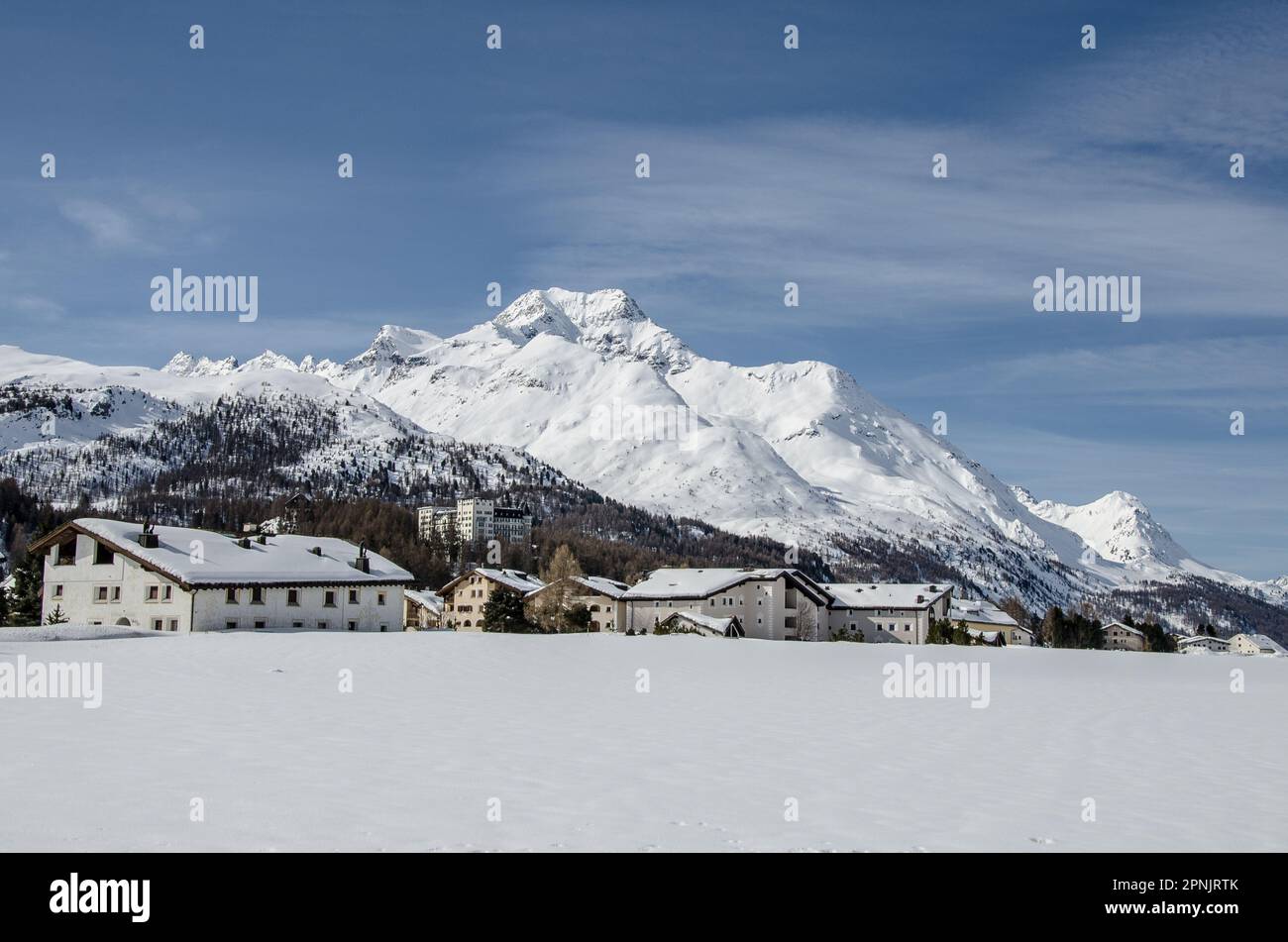 Sils Maria lies at the foot of Piz Corvatsch, between Lake Silvaplana ...