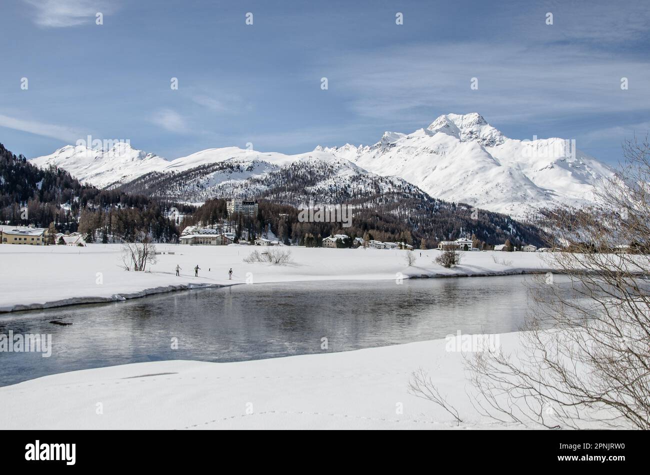 Sils Maria lies at the foot of Piz Corvatsch, between Lake Silvaplana ...