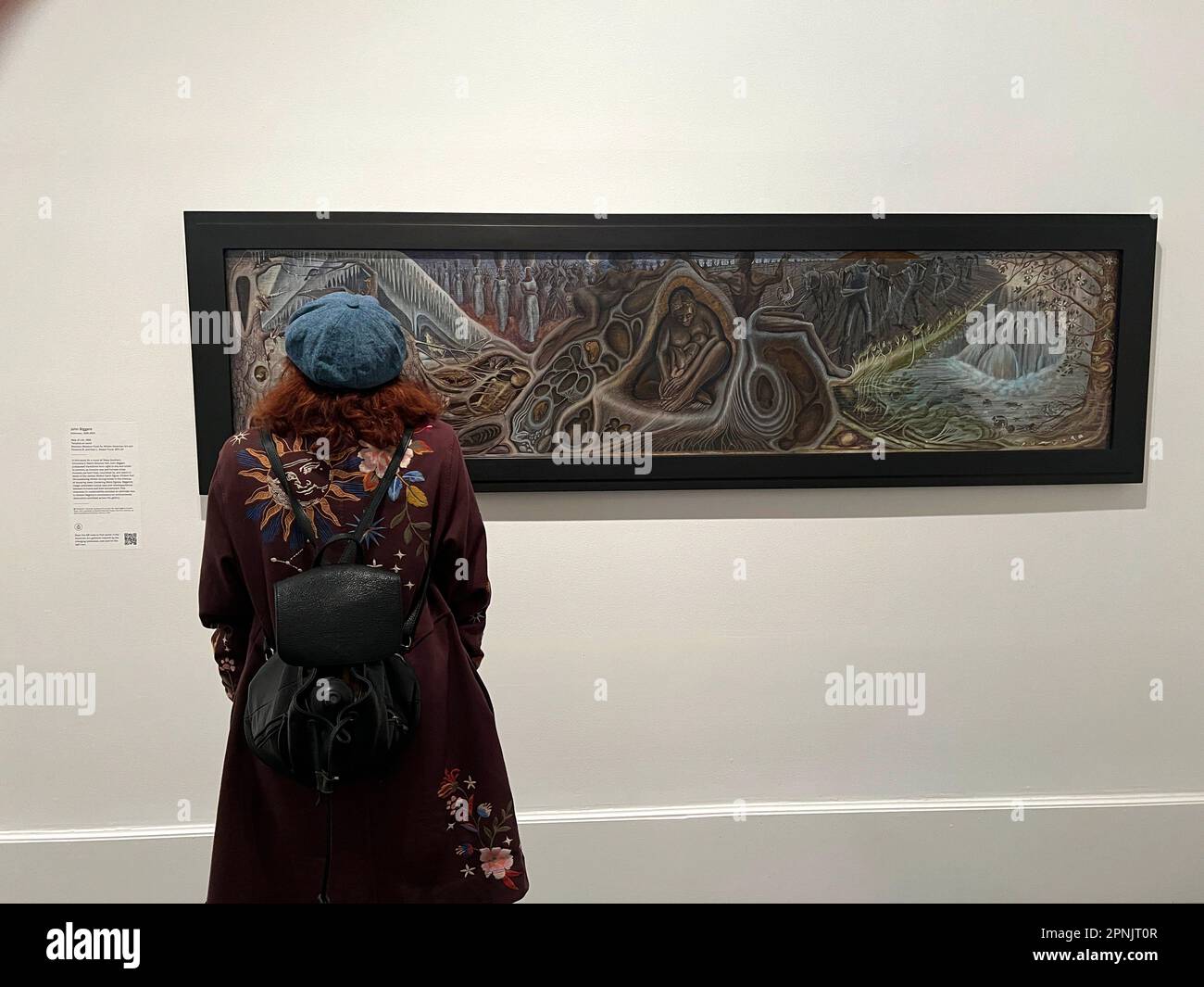 Web of Life, 1958, Tempera on wood, by John Biggers, Brooklyn Museum ...