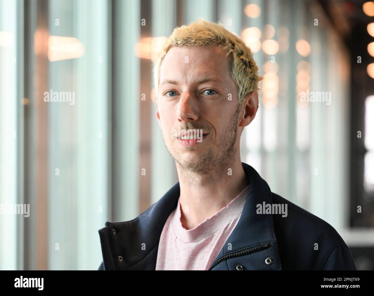 Berlin, Germany. 18th Apr, 2023. Actor Max Mauff at an interview day ...