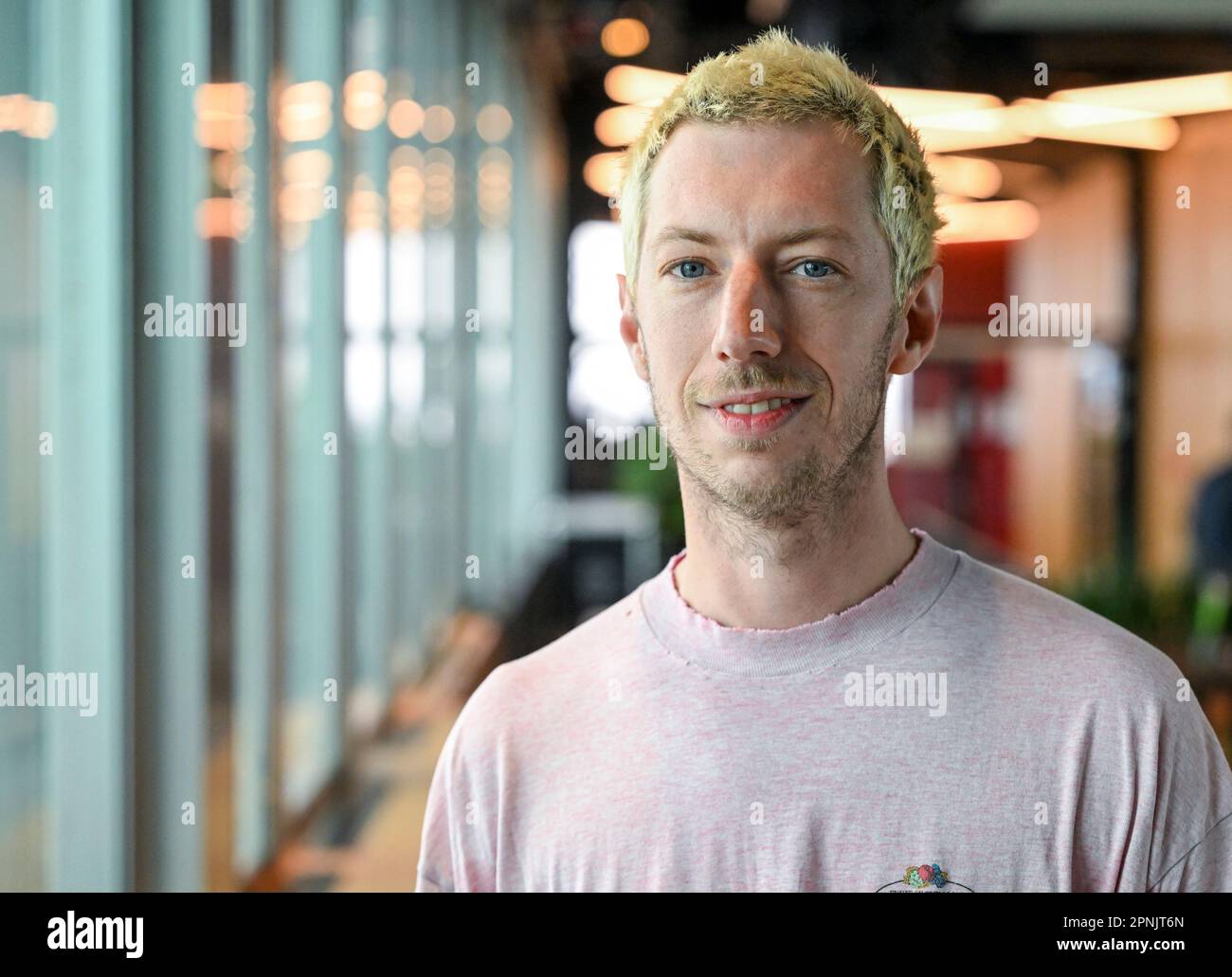 Berlin, Germany. 18th Apr, 2023. Actor Max Mauff at an interview day ...