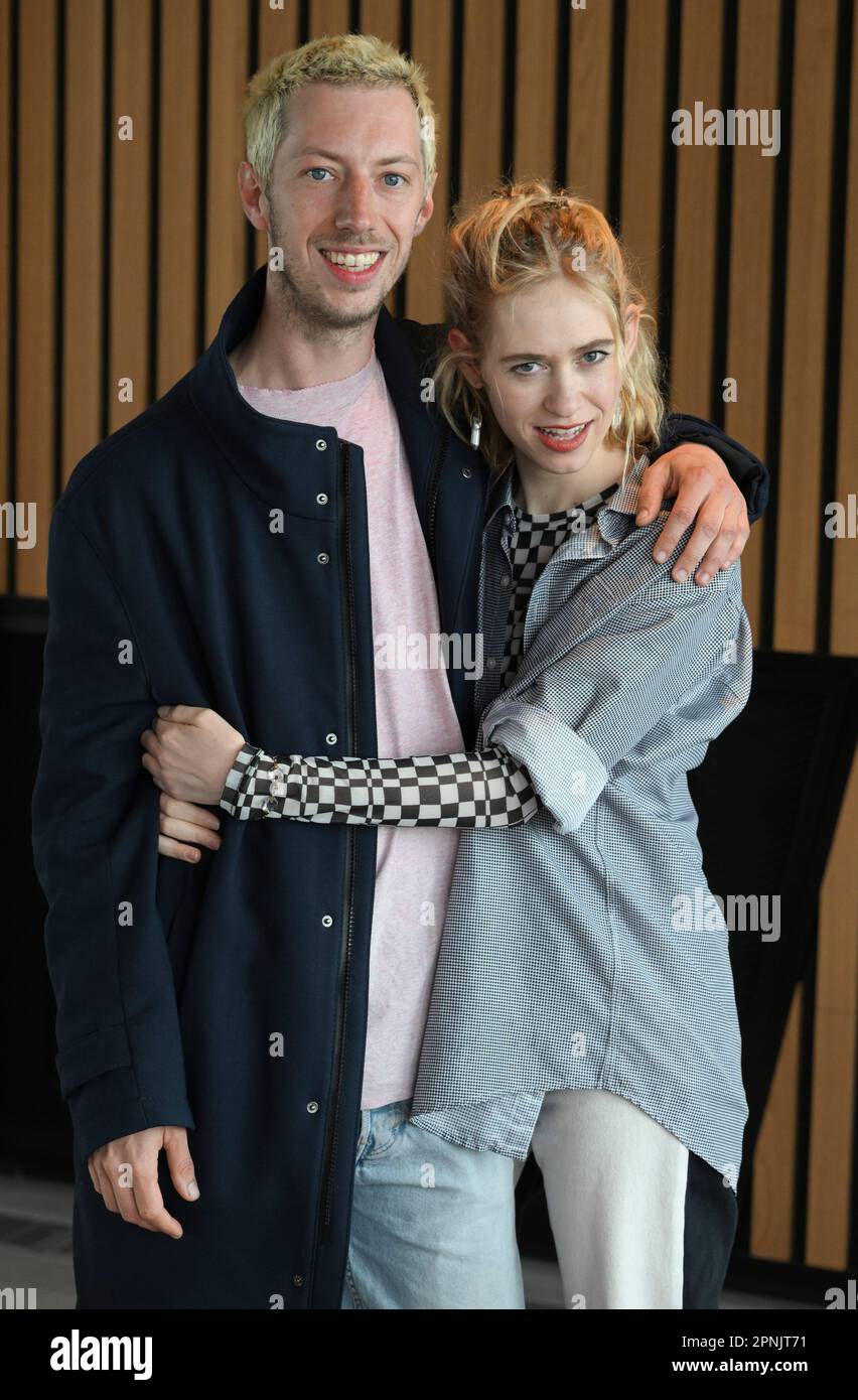Berlin, Germany. 18th Apr, 2023. Actors Max Mauff and Lia von Blarer at ...