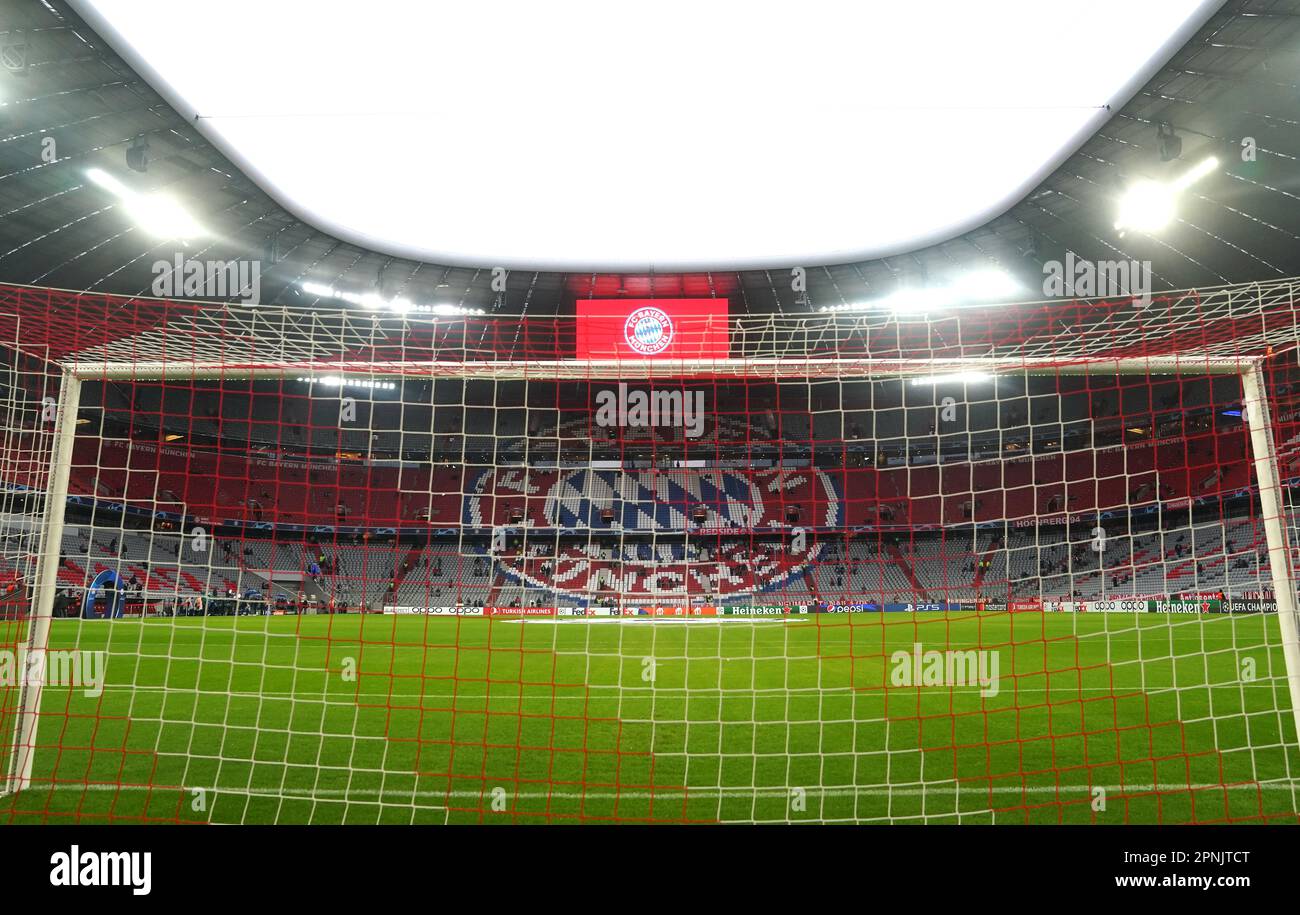 General view from inside the stadium before the UEFA Champions League ...