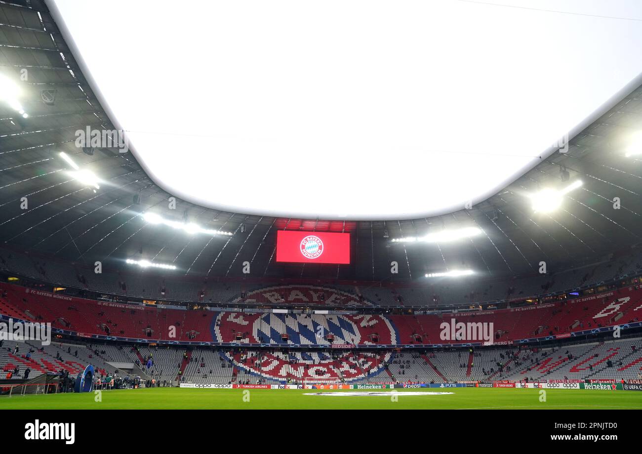 General view from inside the stadium before the UEFA Champions League ...