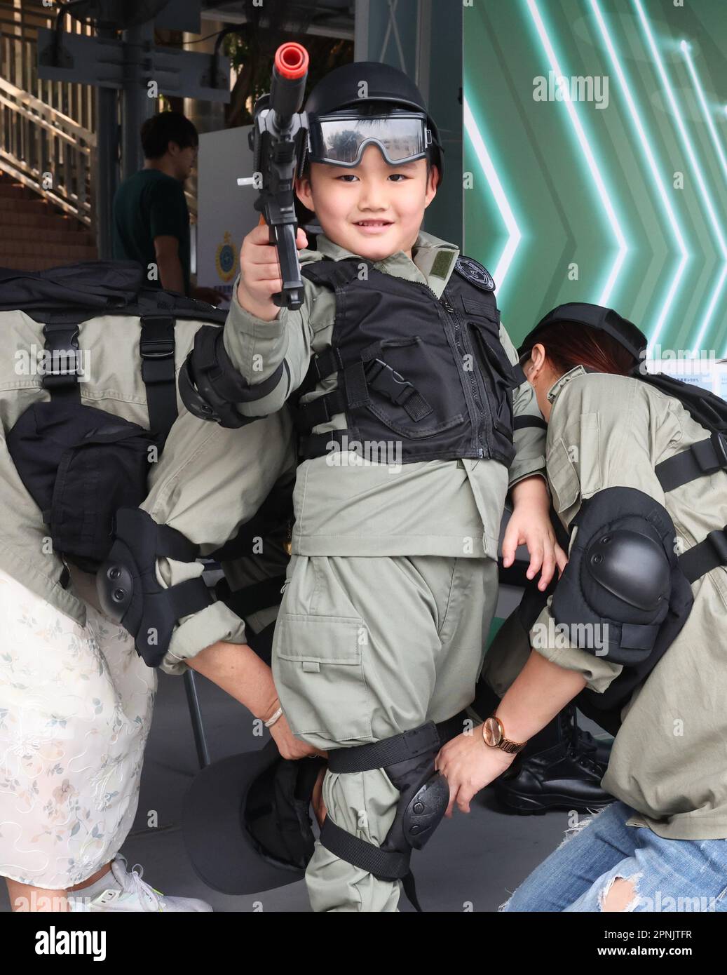 Open day of Hong Kong Correctional Services Academy in Stanley during the National Security ...