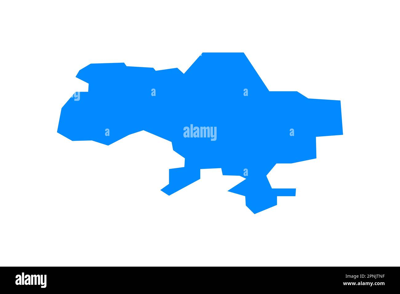 Ukraine minimalistic map icon. Outline country background. Vector ...