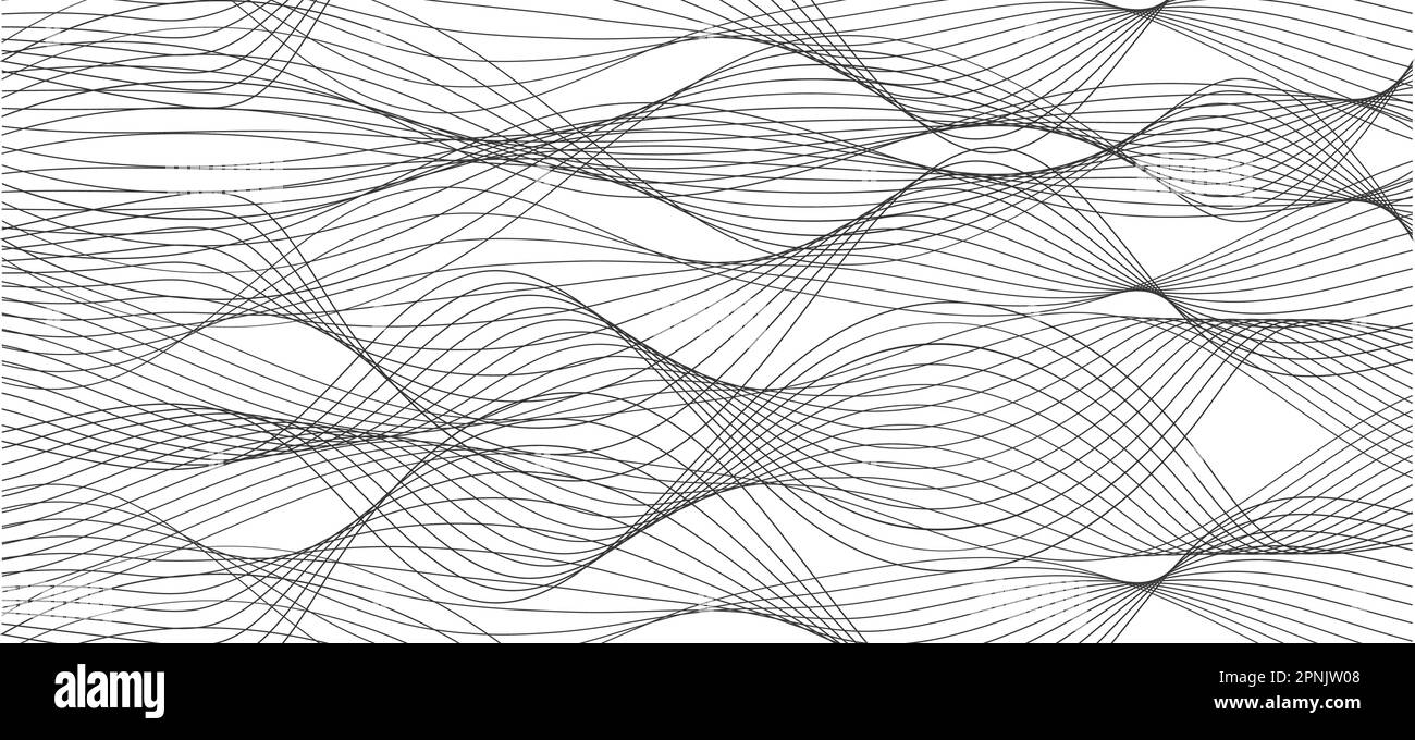 Abstract wave lines futuristic modern background concept, vector ...