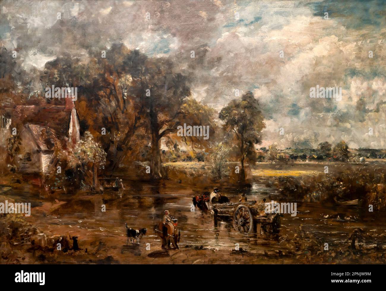 The Hay Wain, John Constable, study, circa 1821 Stock Photo - Alamy