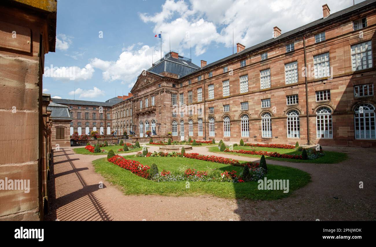 Saverne, France. 16th Aug, 2020. View of the Rohan Castle (Chateau des ...