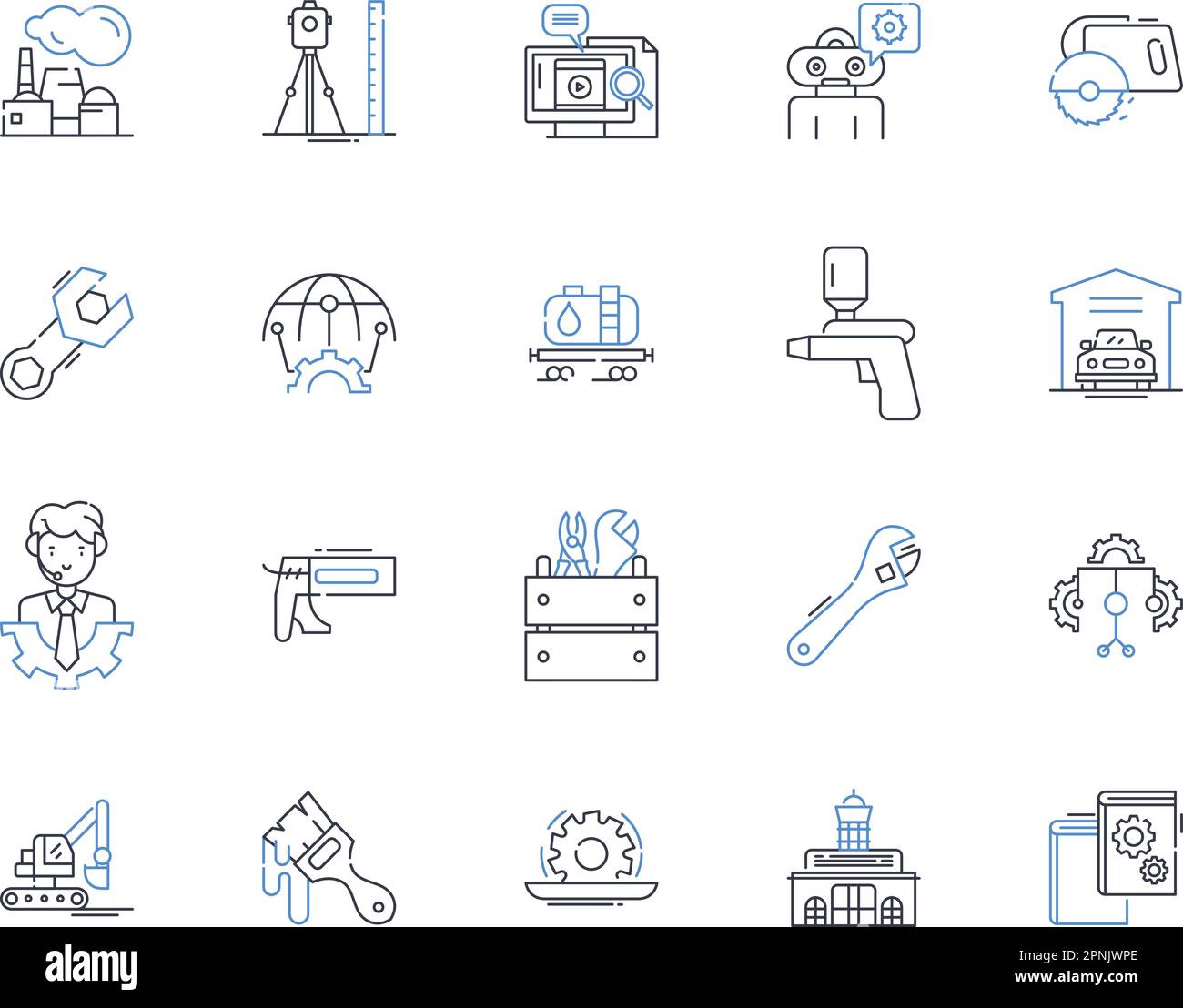Building sector line icons collection. Construction, Architecture ... Building sector line icons collection. Construction, Architecture ...