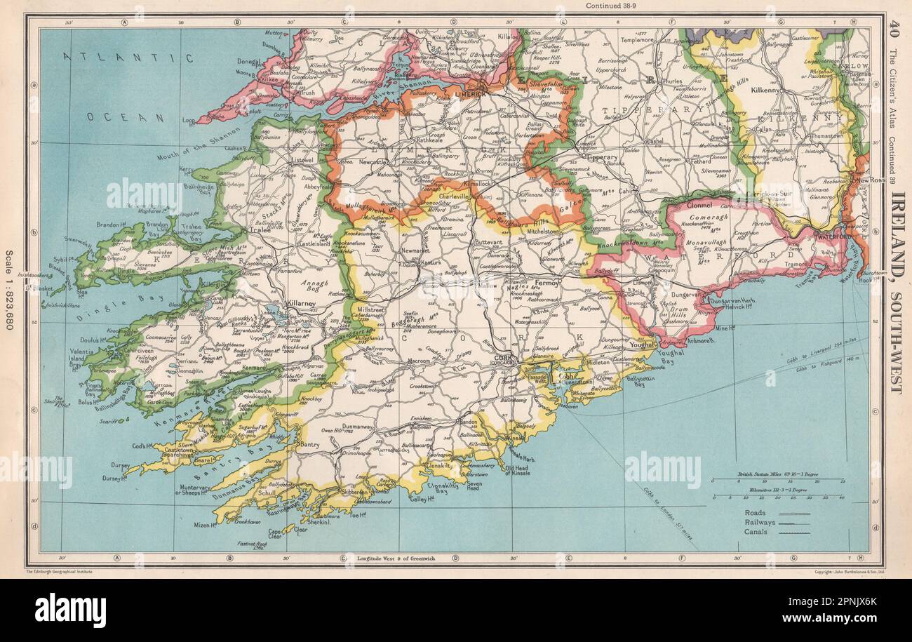 IRELAND SOUTH-WEST. Munster. Kerry Cork Limerick Tipperary Waterford ...