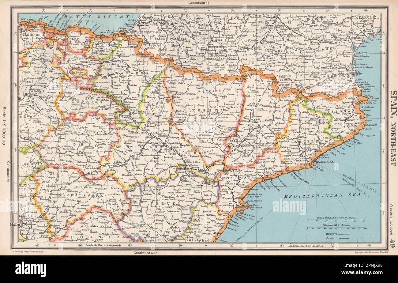 Country spain map hi-res stock photography and images - Alamy