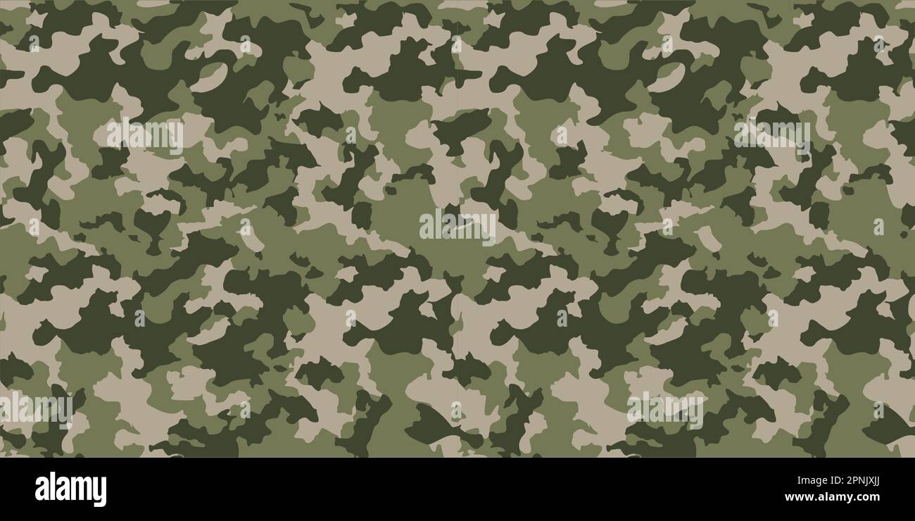 Camouflage military seamless pattern, army green texture. Pattern for ...