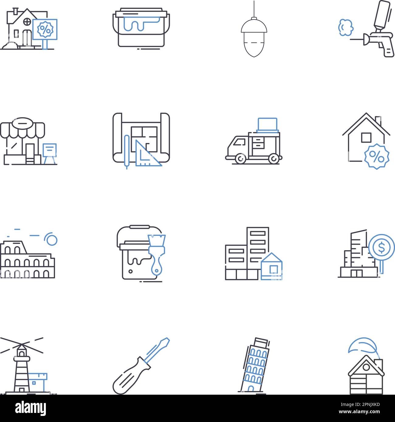 Huts line icons collection. Cozy, Wooden, Rustic, Secluded, Charming ...