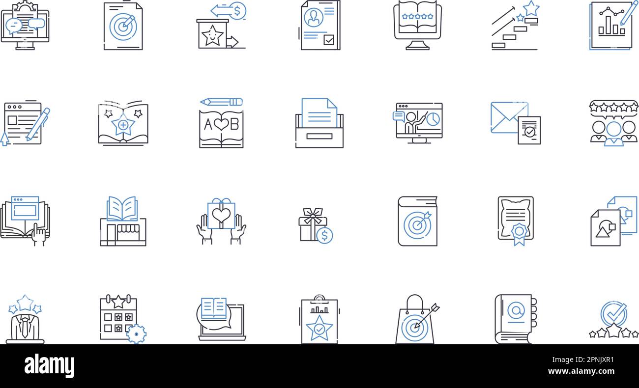 Loyalty line icons collection. Dedication, Devotion, Fidelity ...