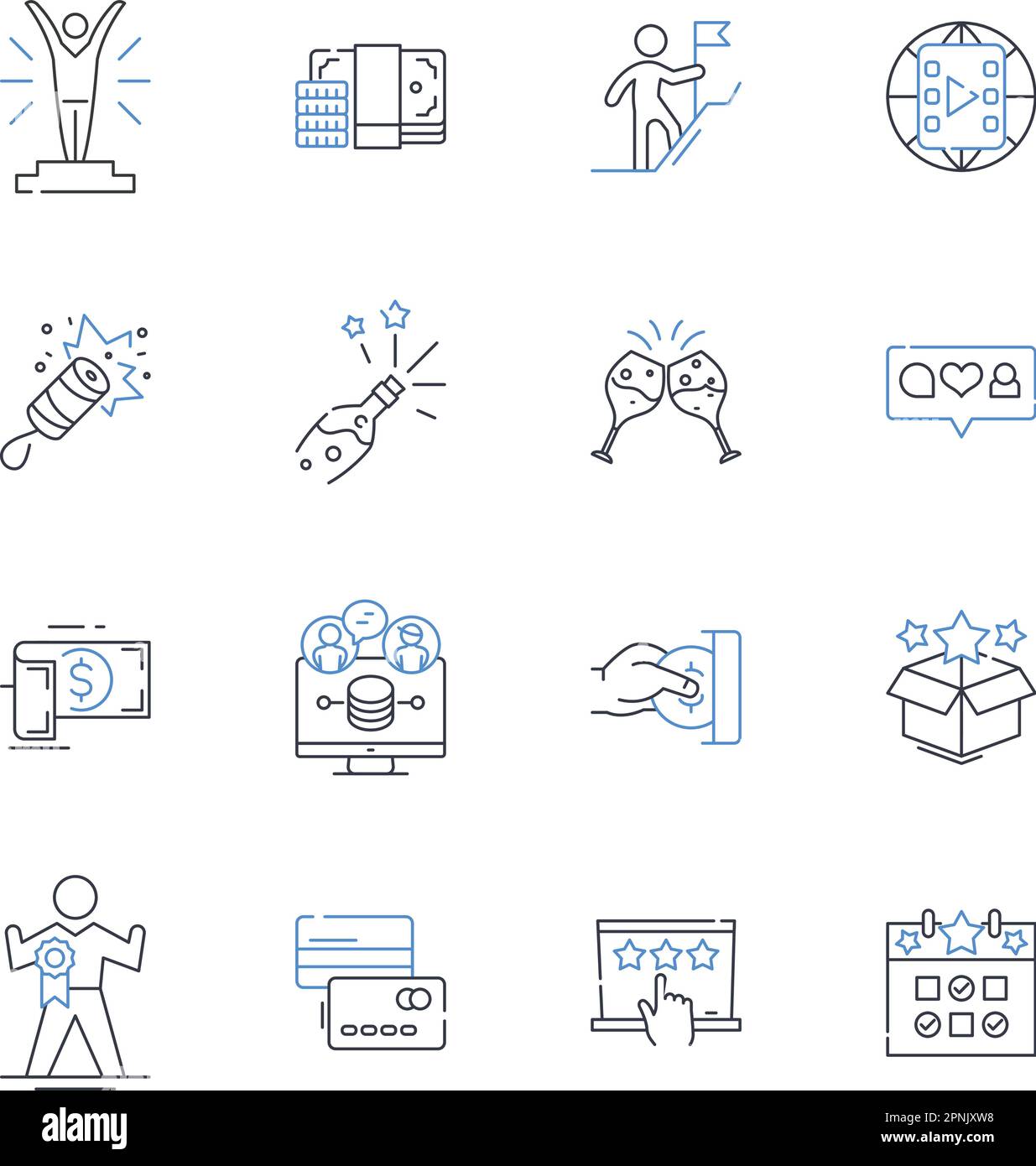 Capital allocation line icons collection. Prioritization, Optimization ... Capital allocation line icons collection. Prioritization, Optimization ...