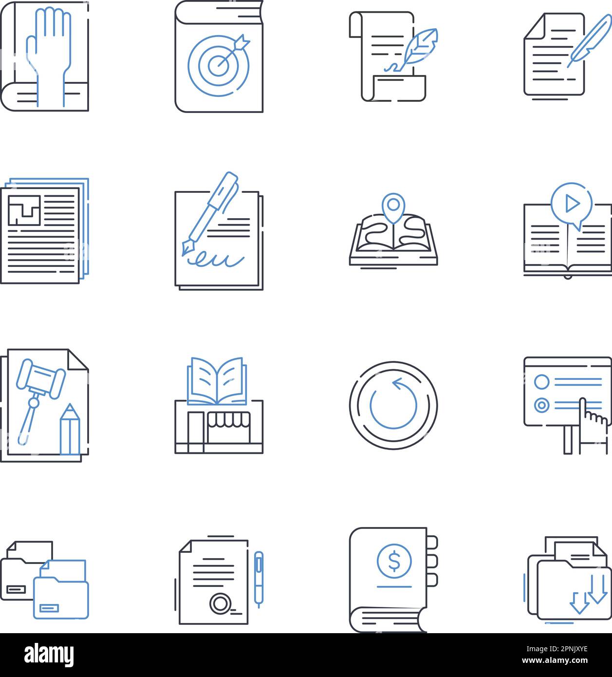hybrid learning outline icons collection. Flexibility, Blended ... hybrid learning outline icons collection. Flexibility, Blended ...