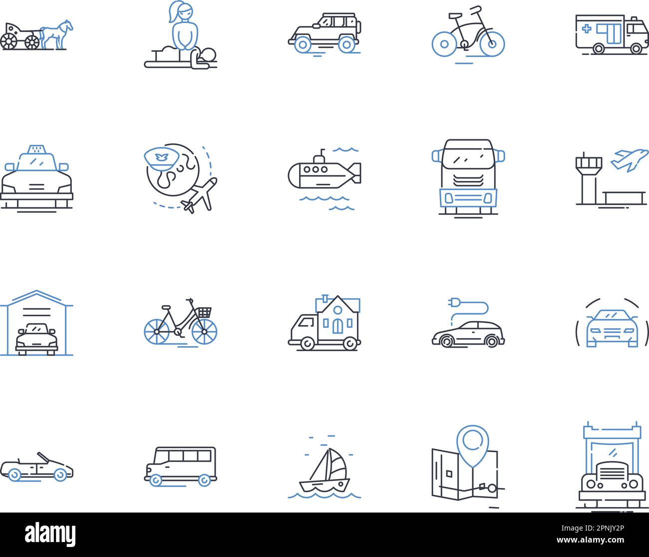 Tour line icons collection. Adventure, Destination, Excursion, Group ...