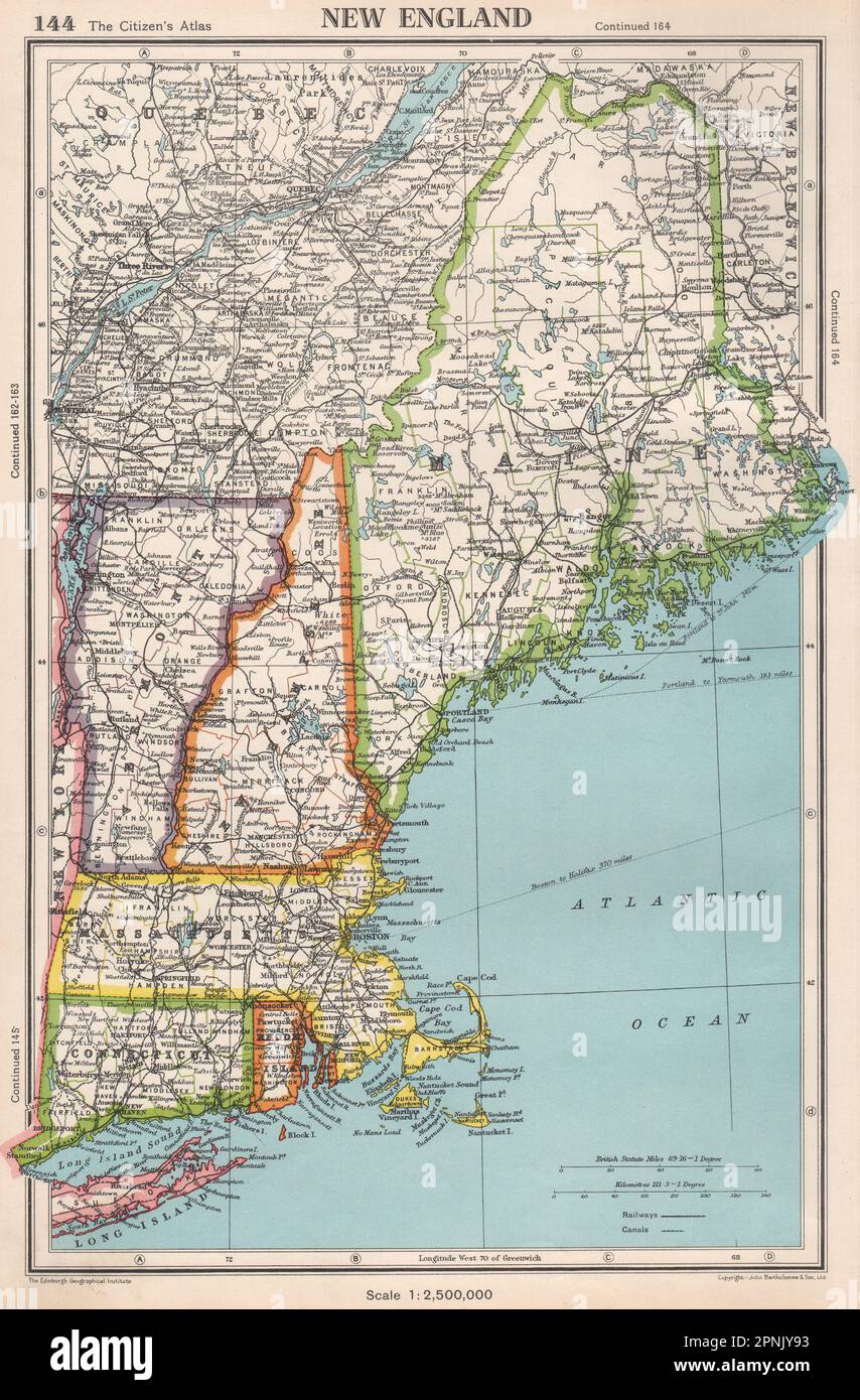 NEW ENGLAND. Connecticut Massachusetts Vermont NH Maine RI. BARTHOLOMEW ...