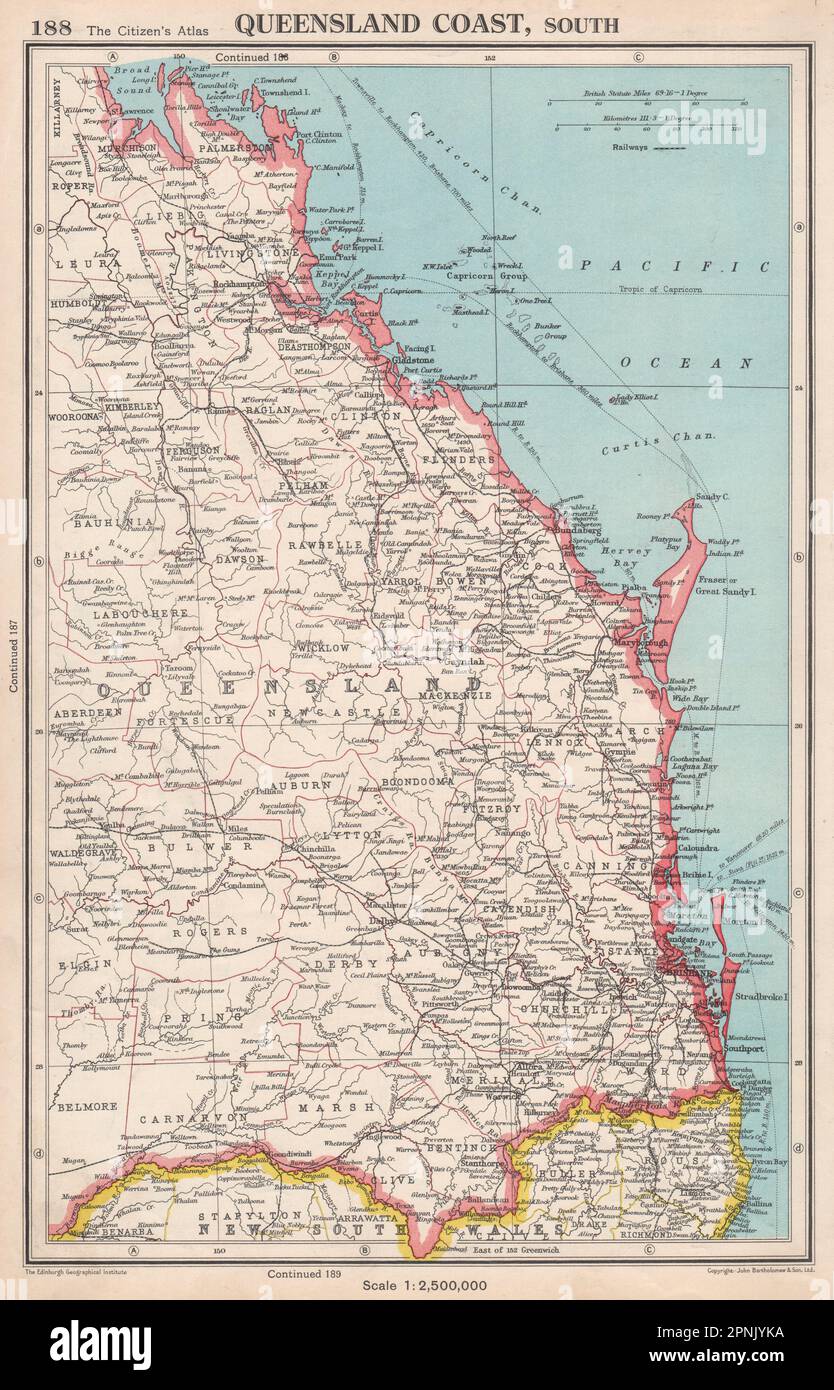 Queensland map hi-res stock photography and images - Alamy