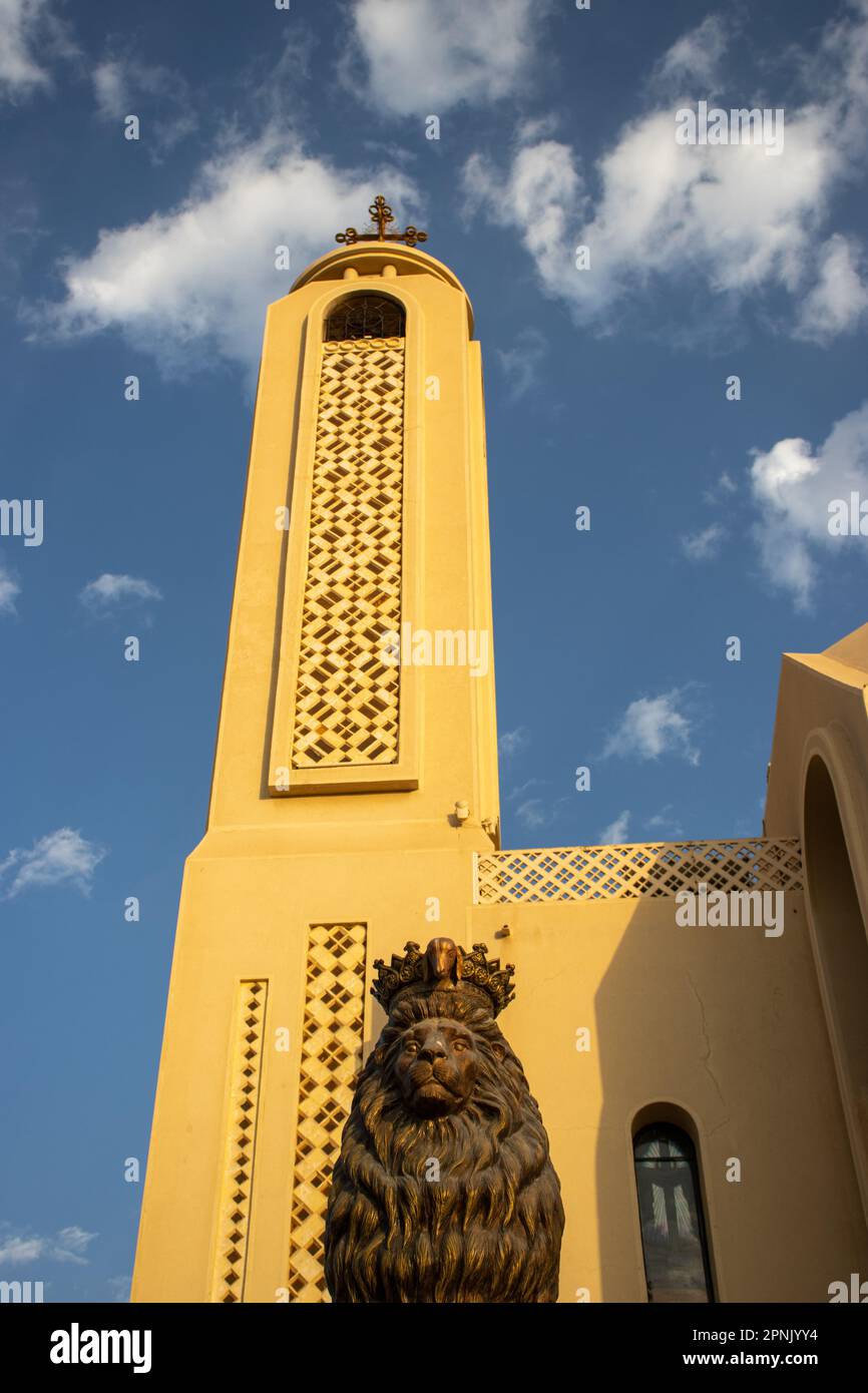 SHARM EL SHEIKH, EGYPT - JANUARY 30, 2023 Coptic heavenly cathedral Stock Photo - Alamy