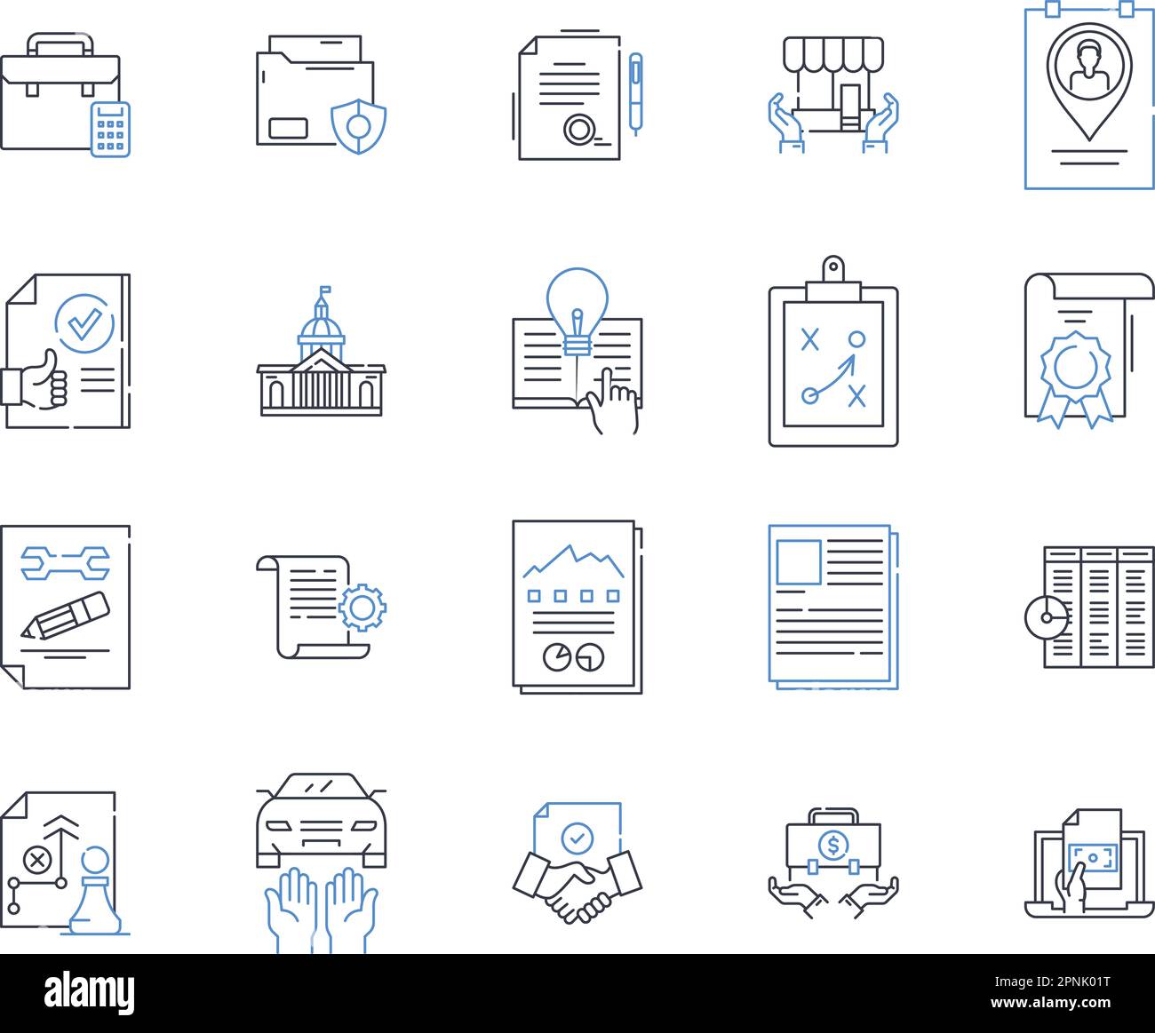 Indemnity line icons collection. Compensation, Reimbursement, Security ...