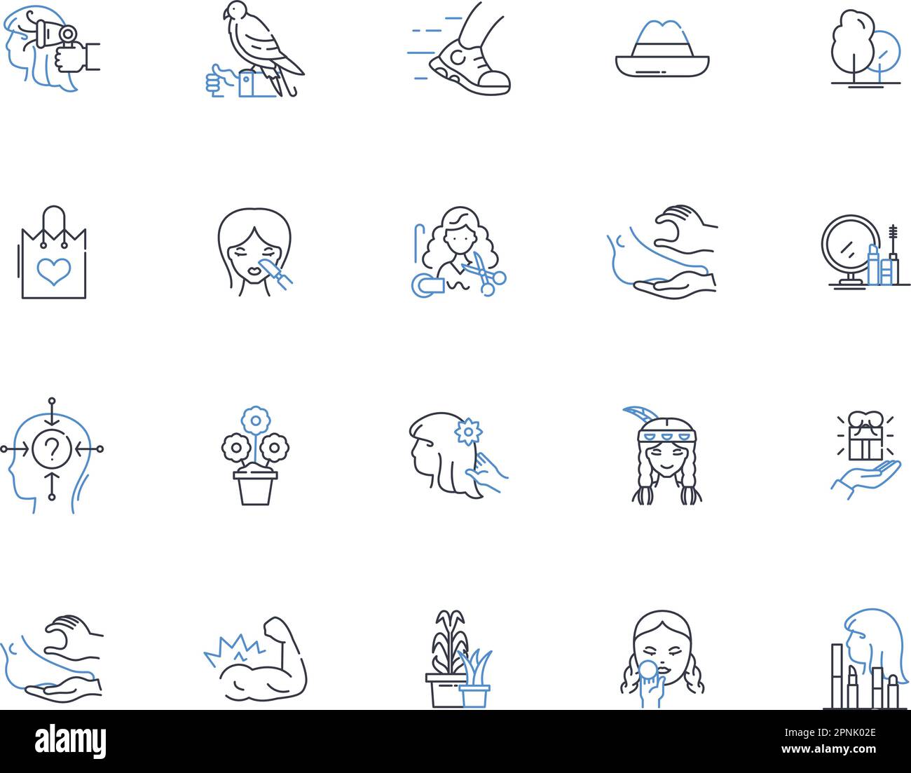 Vibrant color line icons collection. Radiant, Lively, Bright, Dynamic ...