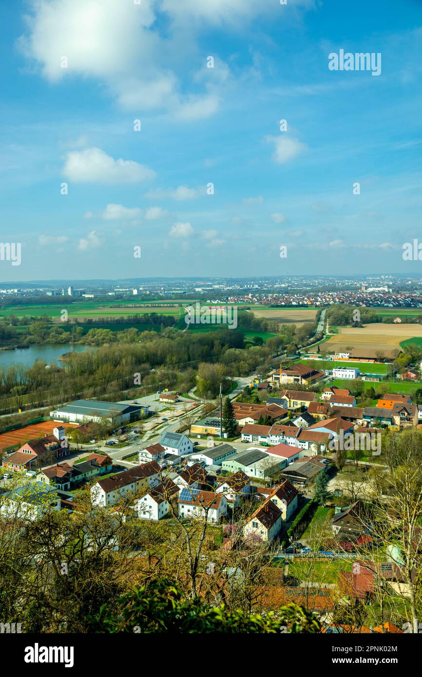 Spring hike through beautiful Danube delta near Donaustauf - Bavaria ...