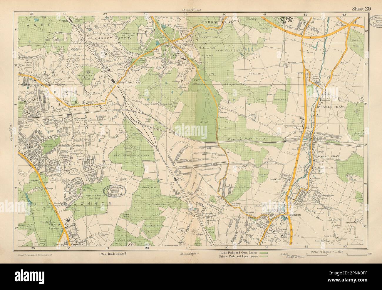 ORPINGTON & BROMLEY Chislehurst Petts Wood St Paul's Mary Cray. BACON ...