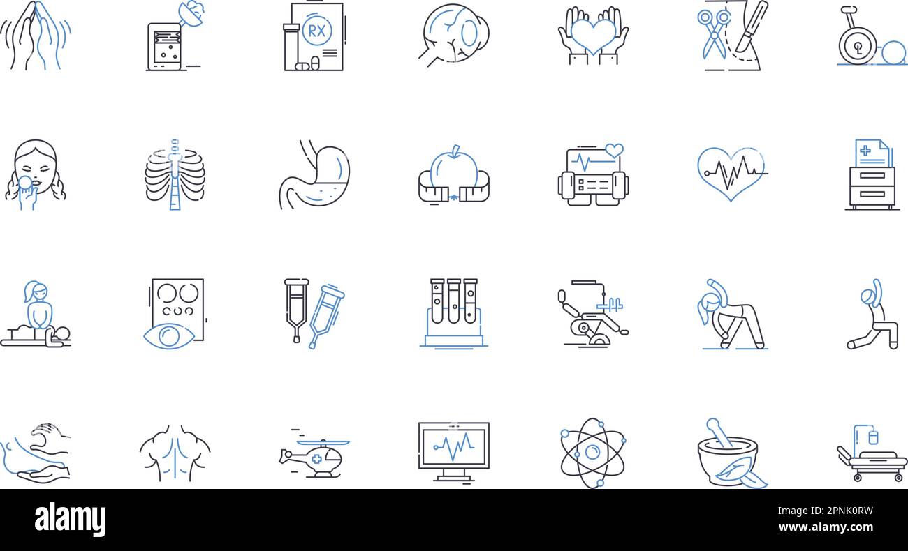 Psychiatry line icons collection. Depression, Anxiety, Bipolar ...
