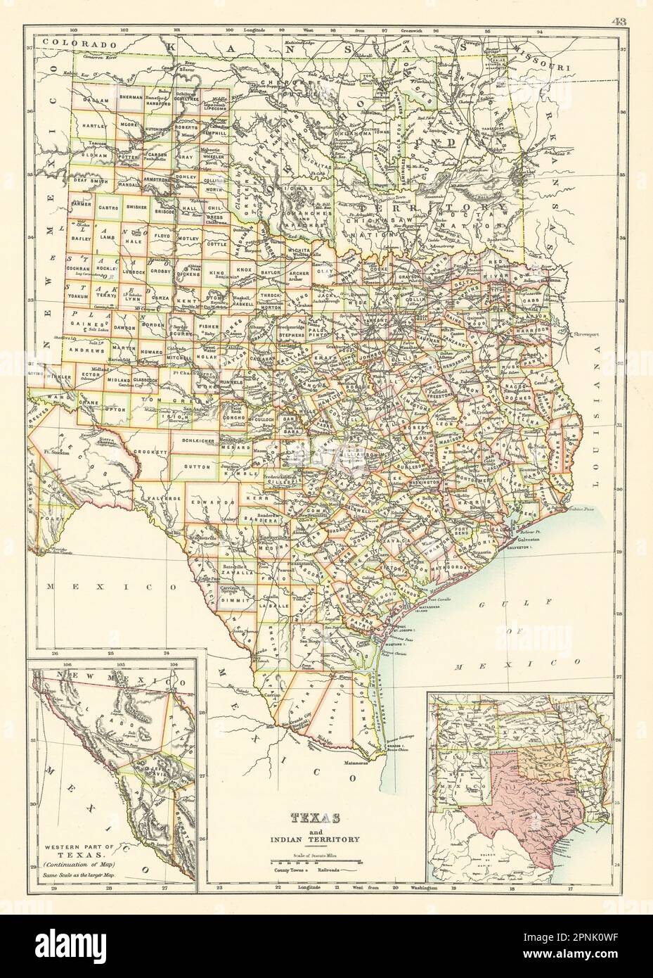Indian territory maps hi-res stock photography and images - Alamy