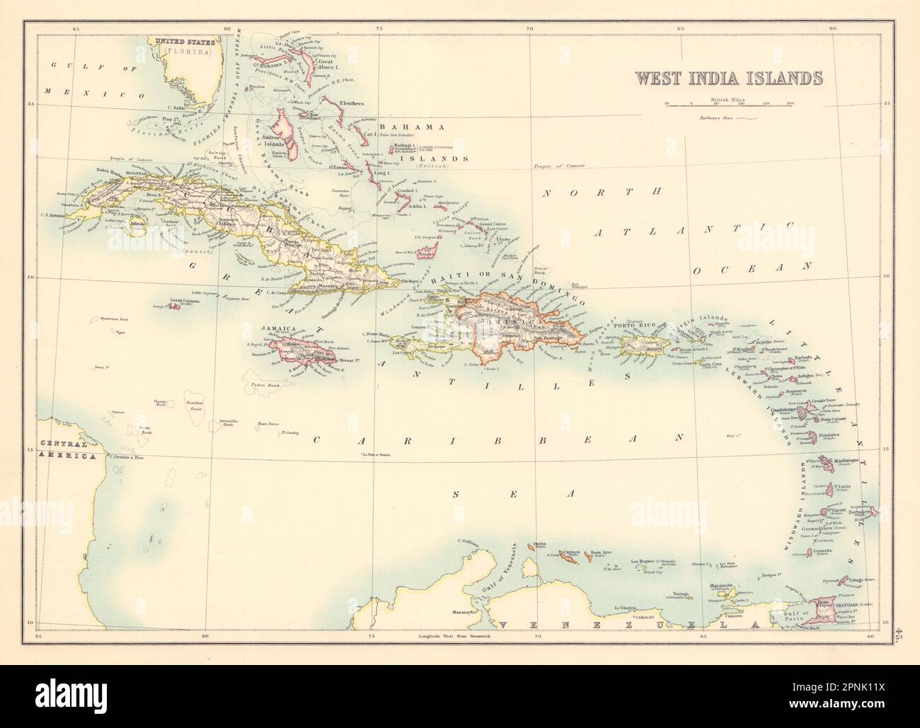 West India Islands. West Indies Caribbean Jamaica Antilles. BARTHOLOMEW ...