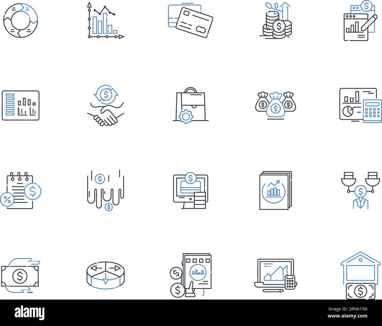 Wealth line icons collection. Fortune, Prosperity, Riches, Abundance ...