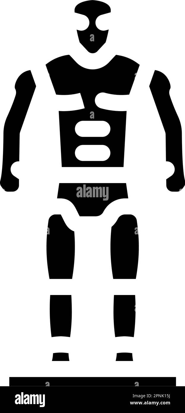 action figure toy child glyph icon vector illustration Stock Vector ...