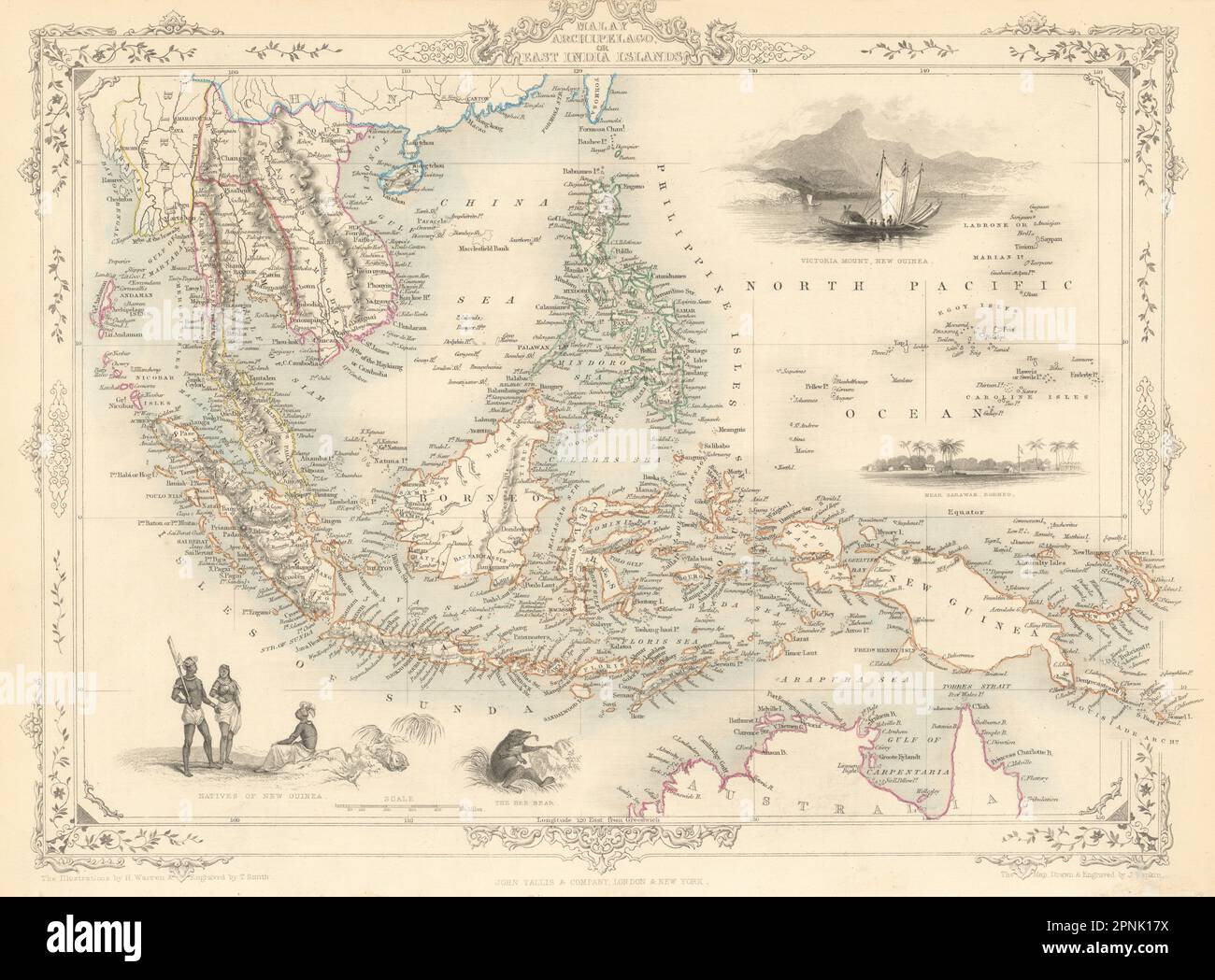 MALAY ARCHIPELAGO/EAST INDIA ISLANDS Philippines Thailand RAPKIN/TALLIS ...