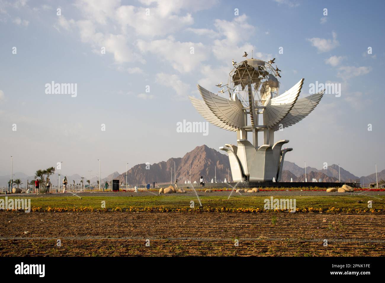 SHARM EL SHEIKH, EGYPT - JANUARY 30, 2023 Peace Square monument Stock ...