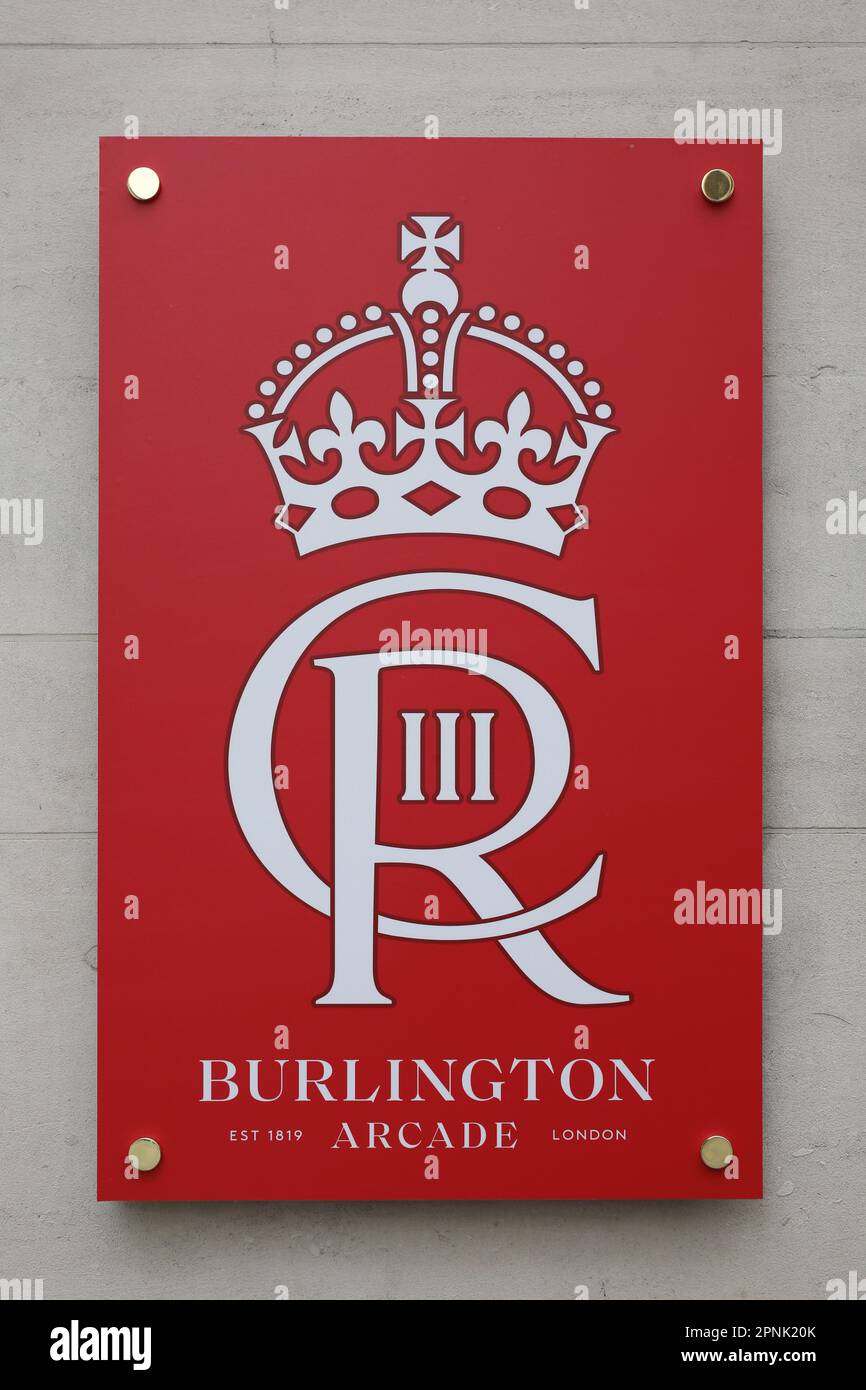 London, UK. 19 April 2023. Installation in honour of the coronation of ...