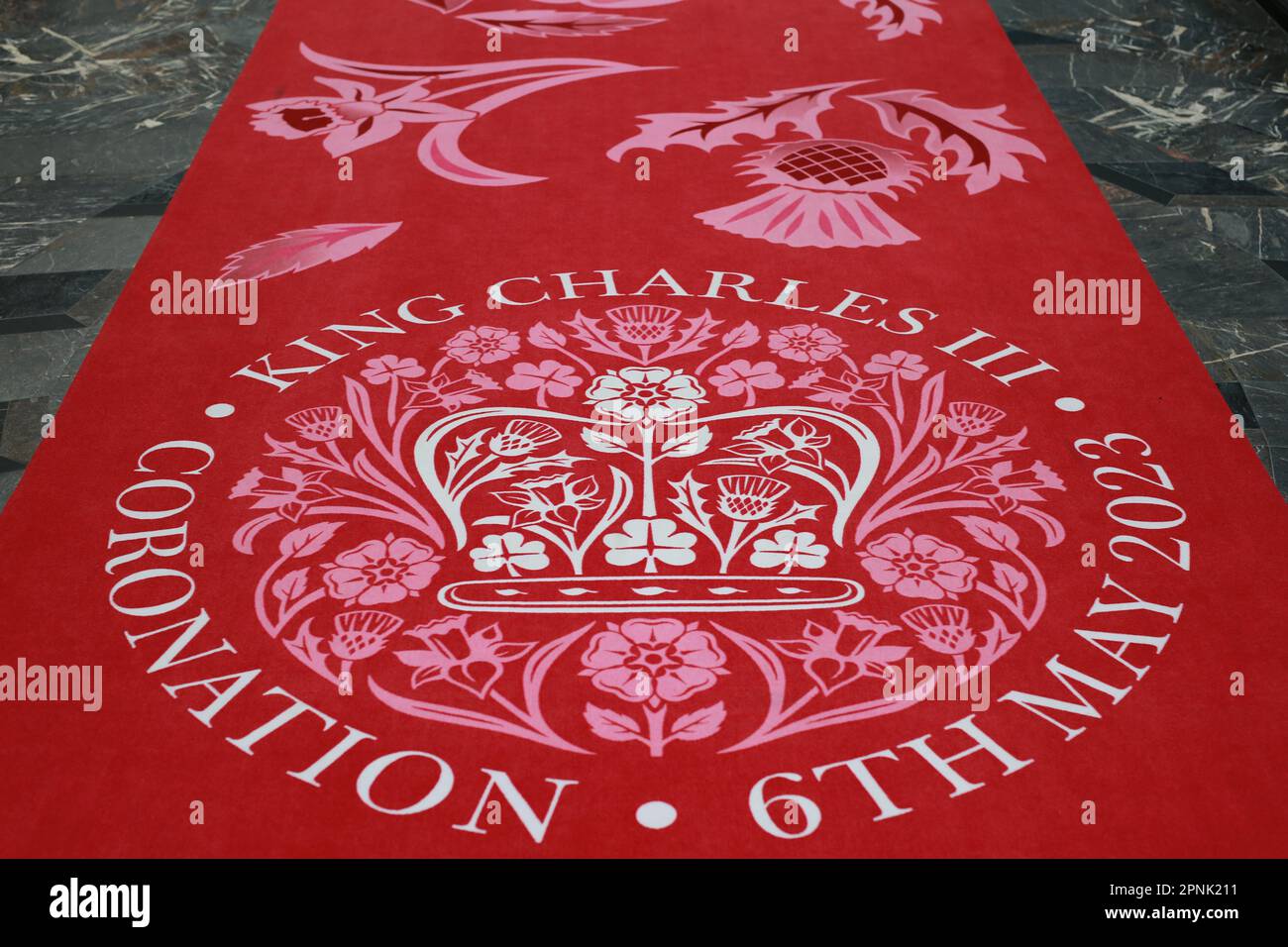 London, UK. 19 April 2023. Installation in honour of the coronation of ...