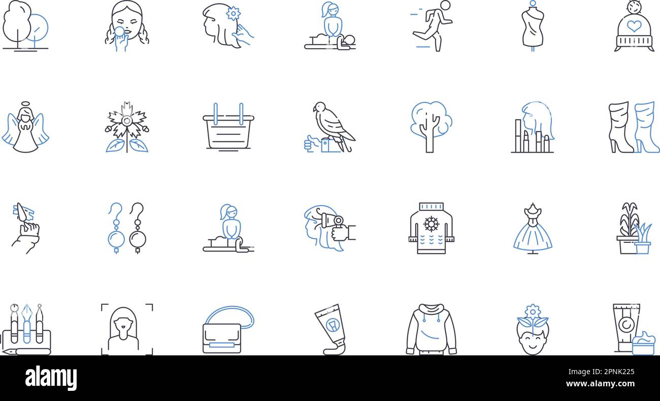 Radiant glow line icons collection. Aura, Brilliance, Illumination ...